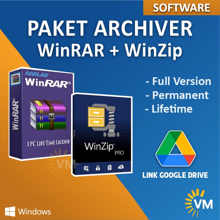 Jual PAKET WINZIP PRO 25 WINRAR 6 PRO FULL EKSTRAK COMPRESS ZIP RAR ARCHIEVER | Shopee Indonesia