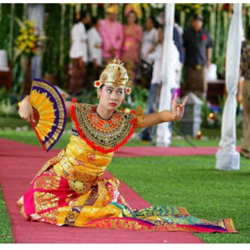 Jual Pakaian Busana Tari Gebyar duduk komplit 1 set kostum tari bali ...