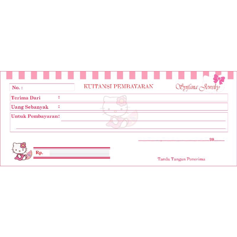Jual Kwitansi Custom/Kwitansi kartun/Kuitansi/Kwitansi Lucu | Shopee ...