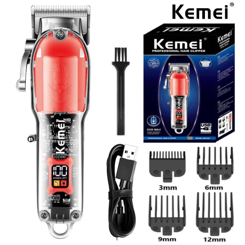 Jual Kemei Alat Cukur Rambut KM-246 Cordless Hair Clipper | Shopee Indonesia