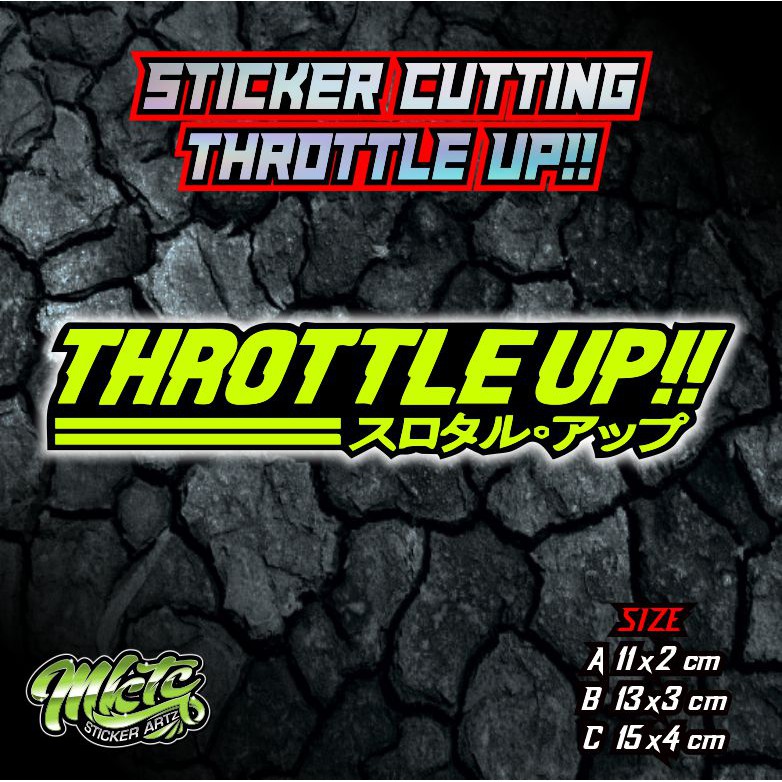Jual STICKER CUTTING THROTTLE UP !!! | Shopee Indonesia
