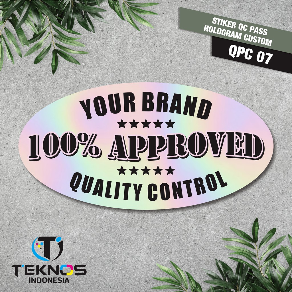 Jual STIKER STICKER HOLOGRAM ORIGINAL QC PASS CUSTOM | Shopee Indonesia