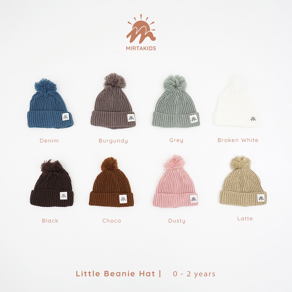 Jual Mirtakids Little Beanie Hat (0-2 Tahun) | Katun Rajut | Shopee ...