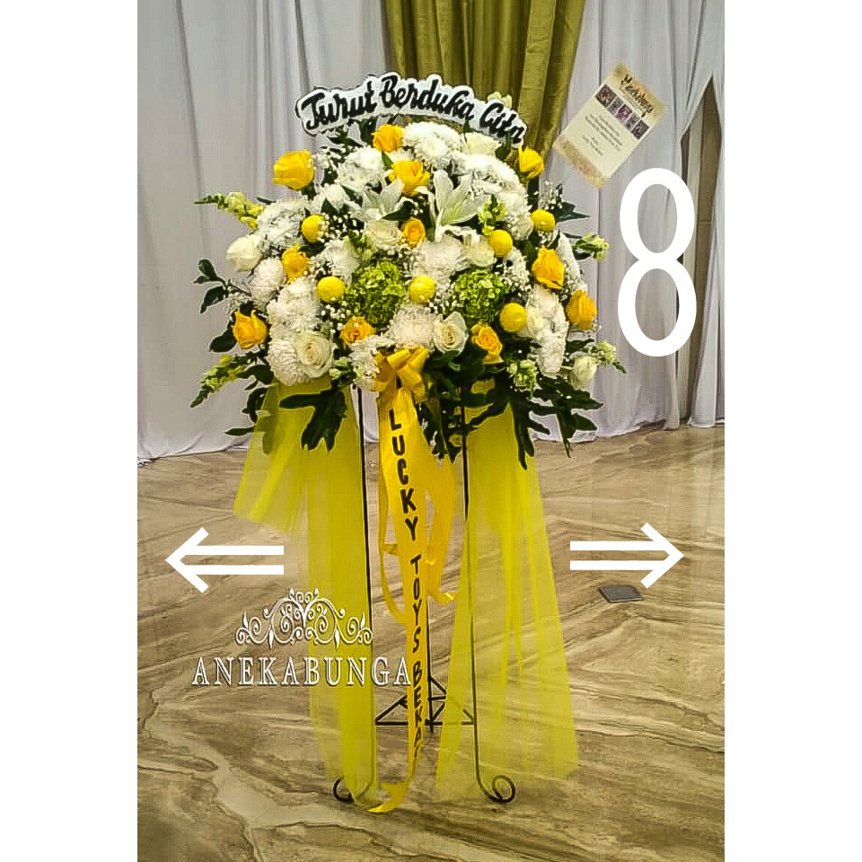 Jual Standing Flower Duka Cita Karangan Condolence Bunga Fresh Asli ...