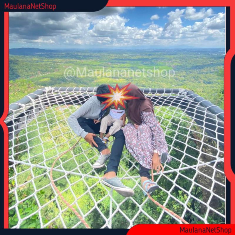 Jual Jaring Pengaman Nilon 10mm Jaring Ayunan/Safety Net/Hammock ...