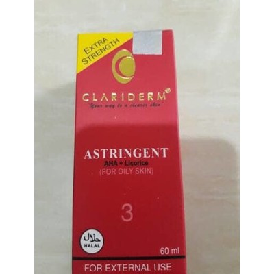 Jual Clariderm Astringent 3 Alkohol Original Import Clariderm ...