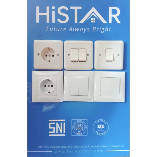 Jual SAKLAR HISTAR PEMASANGAN TANAM (SAKLAR ENGKEL, SAKLAR SERI, DAN ...