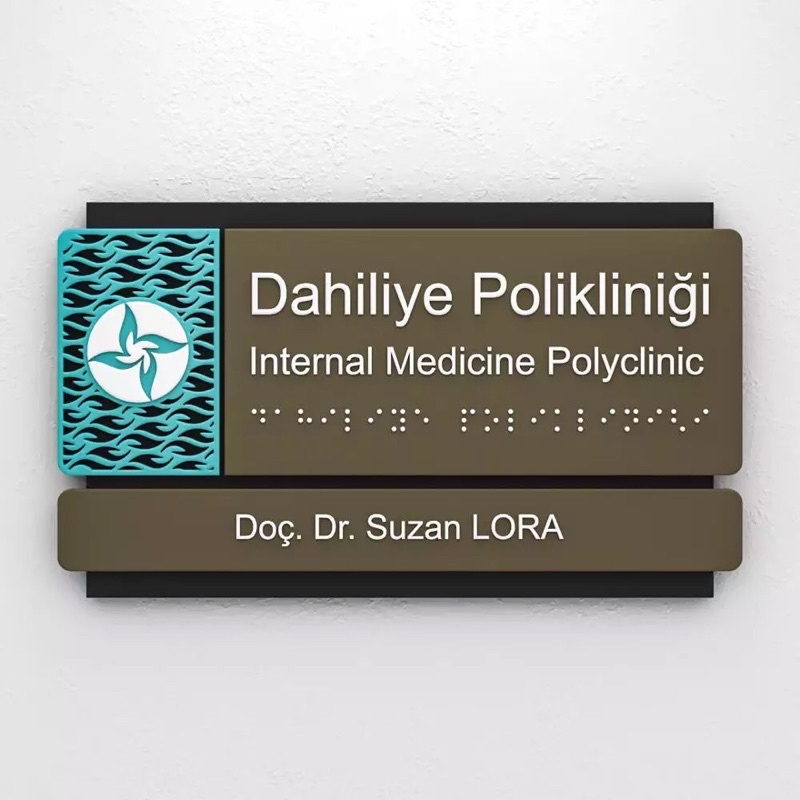 Jual Braile tuna netra low vision sign akrilik tanda timbul | Shopee ...