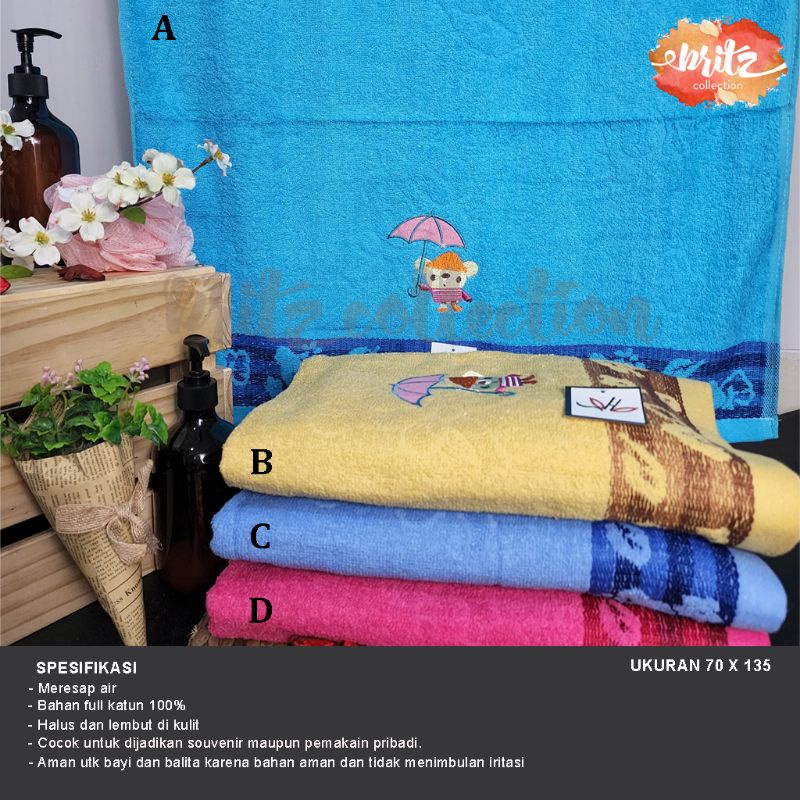 Jual Handuk Dewasa motif Bear Payung | Shopee Indonesia