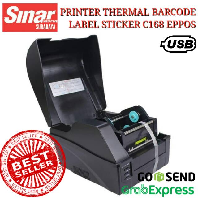 Jual PRINTER THERMAL BARCODE LABEL STICKER C168 DESKTOP USB | Shopee Indonesia
