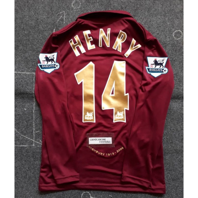 Jual Jersey Arsenal 2005 2006 05 06 retro maroon away home ls ...