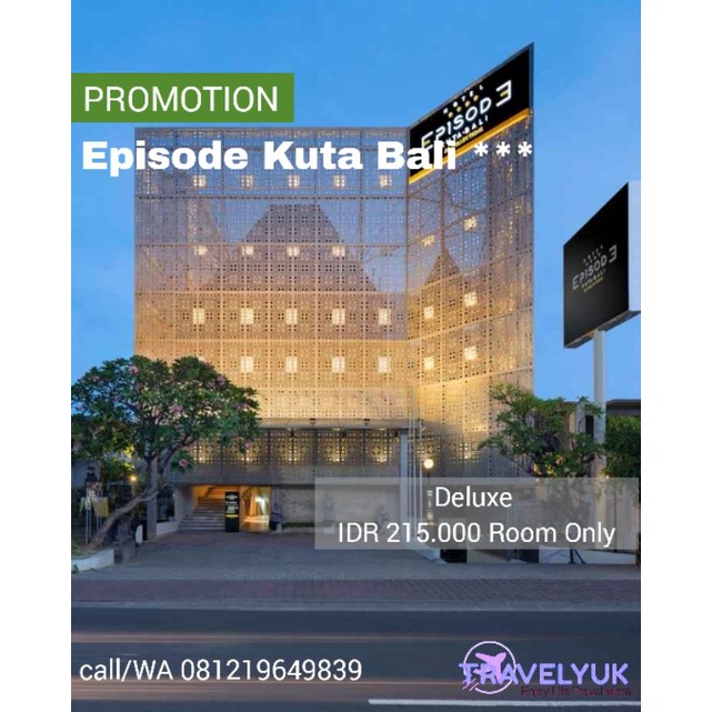 Jual Episode Kuta Bali *** - Deluxe Room Only | Shopee Indonesia