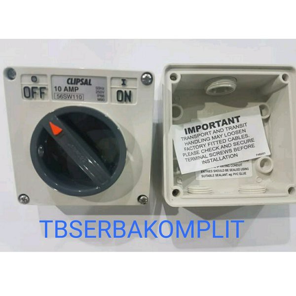 Jual Clipsal 56SW110 Switch On Off 10 Ampere Industrial Disconnect ...