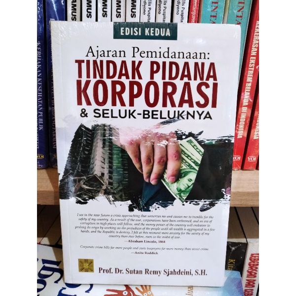 Jual Ajaran Pemidanaan ( Tindak Pidana Korporasi & Seluk-Beluknya ... Jual Ajaran Pemidanaan ( Tindak Pidana Korporasi & Seluk-Beluknya ...