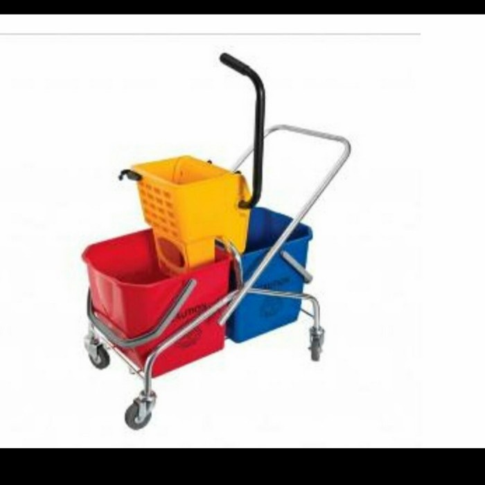 Jual Double Bucket Mop Floor Jumbo Besar Kapasitas 46L + Pemeras ...