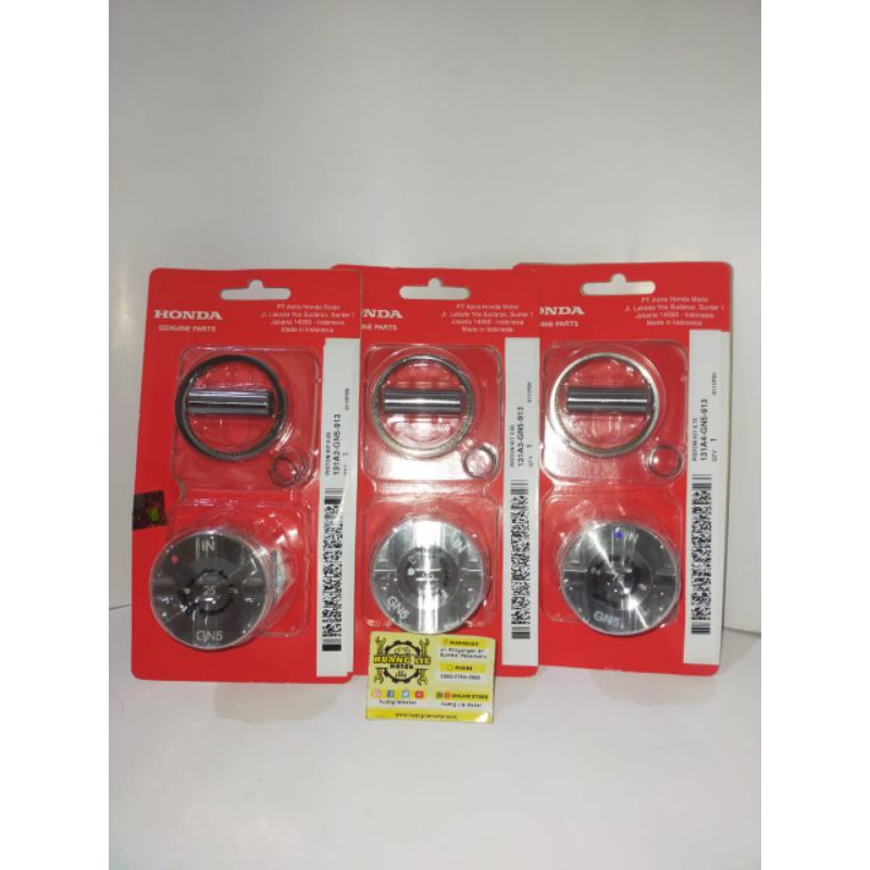 Jual piston kit Honda grand/Supra x std,25,50,75,100 asli gn5 | Shopee ...