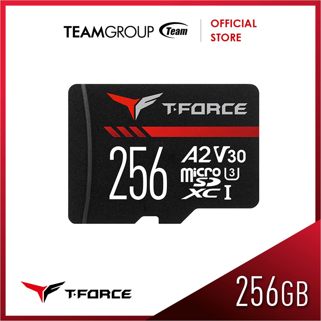 Jual TEAM Memory Card T-FORCE GAMING uSDXC UHS-I U3 V30 A2 256GB NO ...