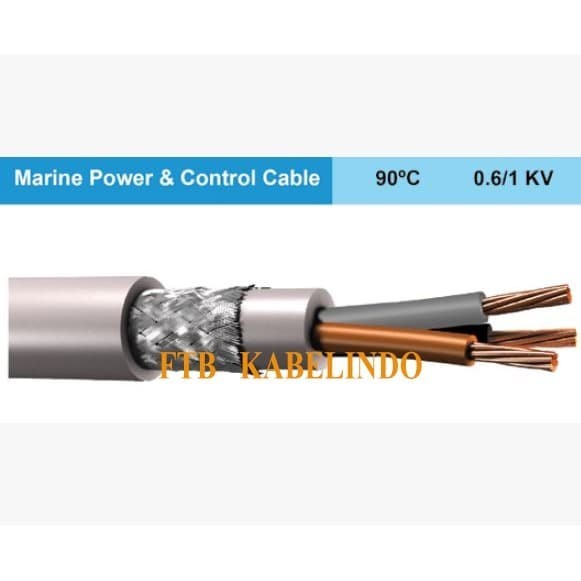 Jual KABEL MARINE M2XQY 2x2.5 Sqmm 1kV ( Marine Kabel M2XQY 2x2.5mm ...