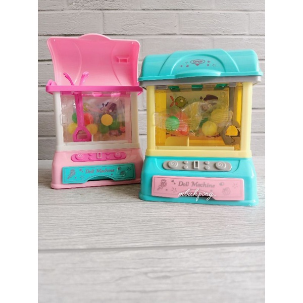Jual mainan doll machine,mainan manual capit mini,mainan capit anak ...