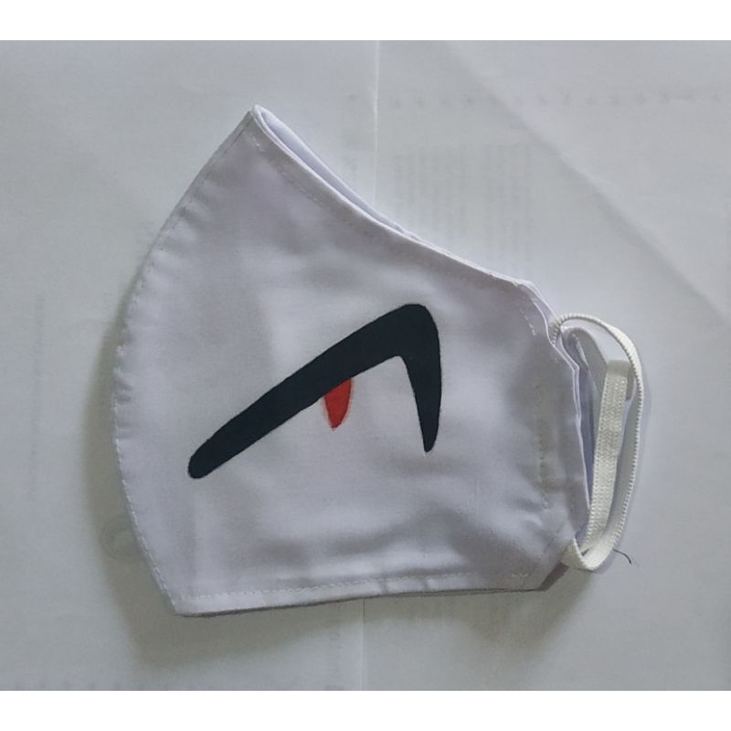 Jual masker kain 2 lapis bolak balik gambar mata part1 | Shopee Indonesia