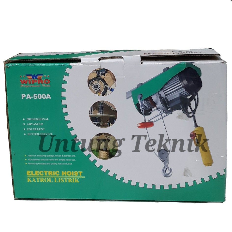 Jual WIPRO PA500 Electric Hoist - Katrol Listrik 500kg max HEAVY DUTY ...