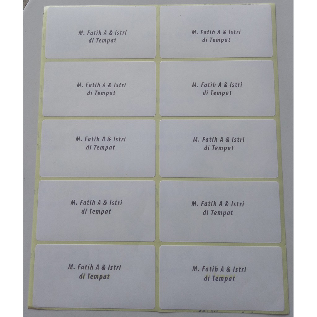 Jual Print / Cetak Label Undangan | Shopee Indonesia