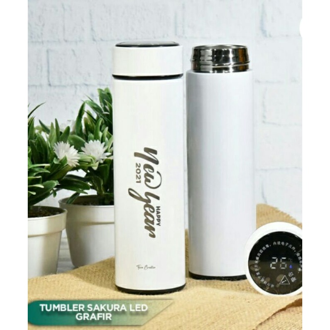 Jual Tumbler Custom LED Smart Free Grafir dan sablon Kata dan Logo ...