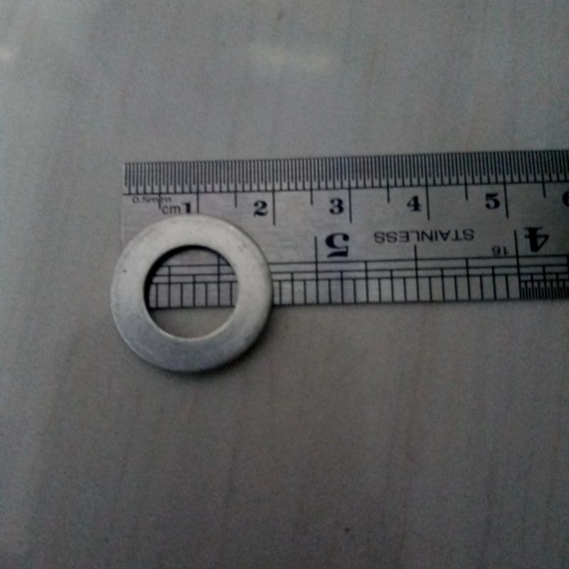 Jual Ring M12 Aluminium, Diameter Dalam 12mm, Luar 20mm, Tebal 1 mm ...