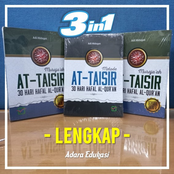 Jual Paket Lengkap Metode dan Murojaah At-Taisir: Ust Adi Hidayat ...