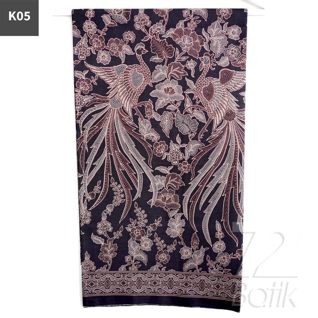 Jual KAIN BATIK PREMIUM Bahan Katun Motif Cendrawasih Warna Hitam ...