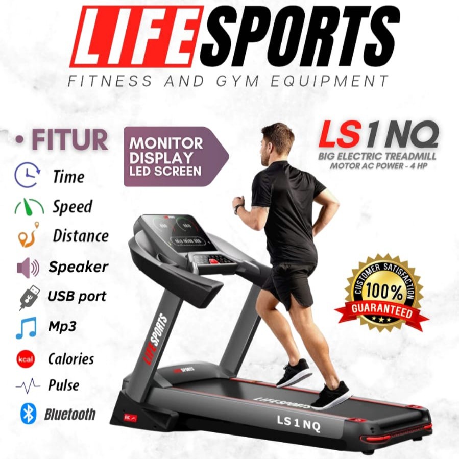 Jual LIFESPORTS - New Alat Olahraga Walking Pad Treadmill Listrik ...