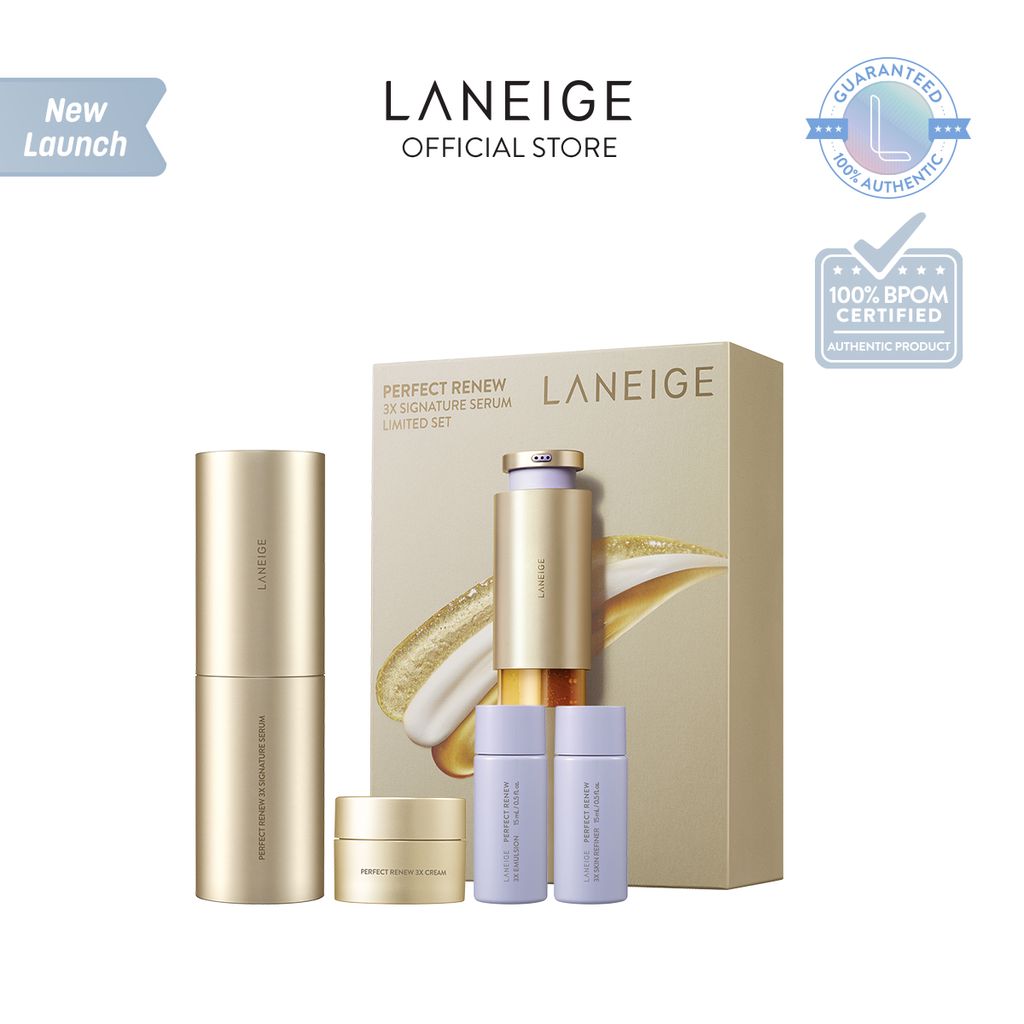 Jual Laneige Perfect Renew 3X Signature Serum Set (Limited) | Shopee ...