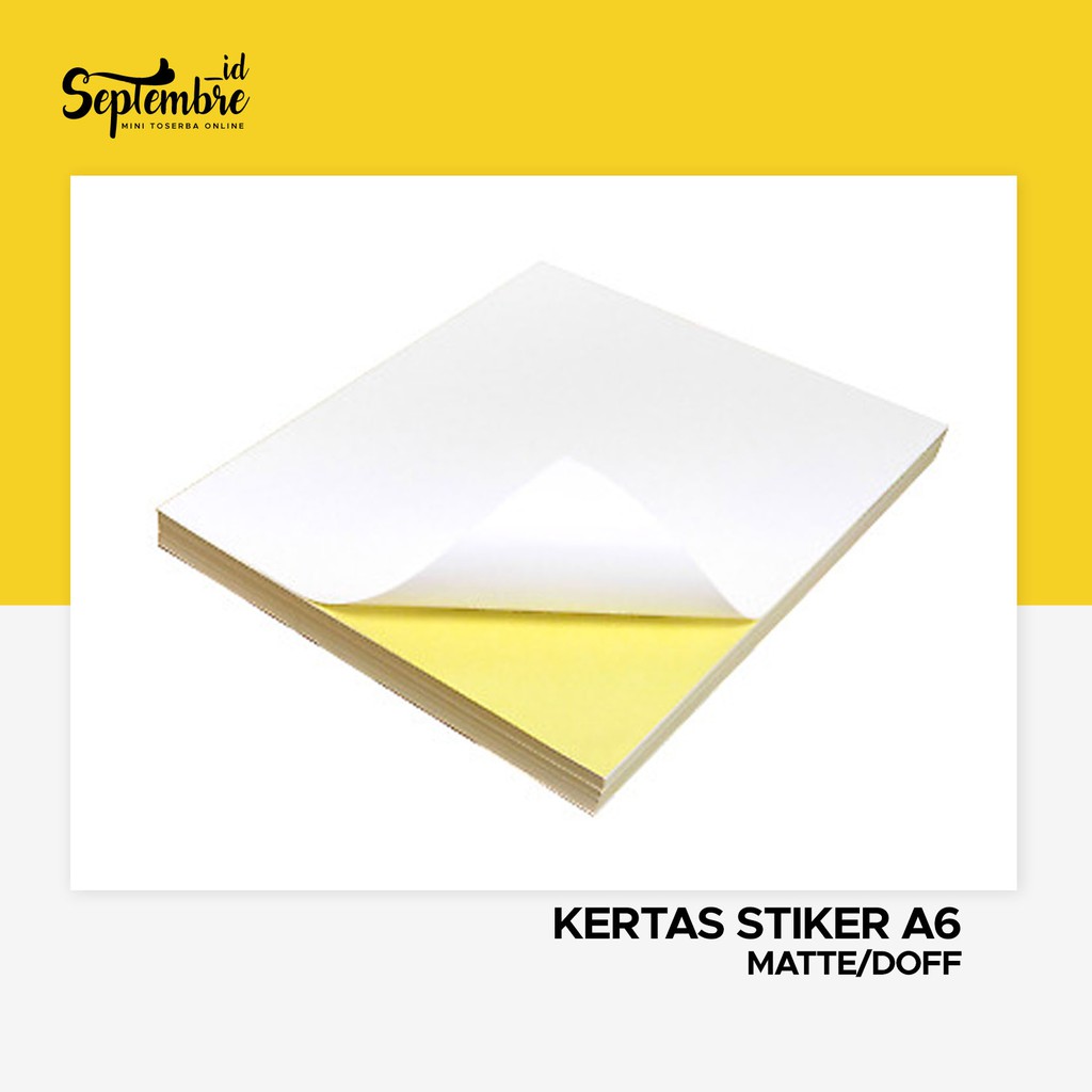 Jual Kertas Stiker A6 HVS Matte Doff Merk Camel Tidak Mengkilap Tidak ...