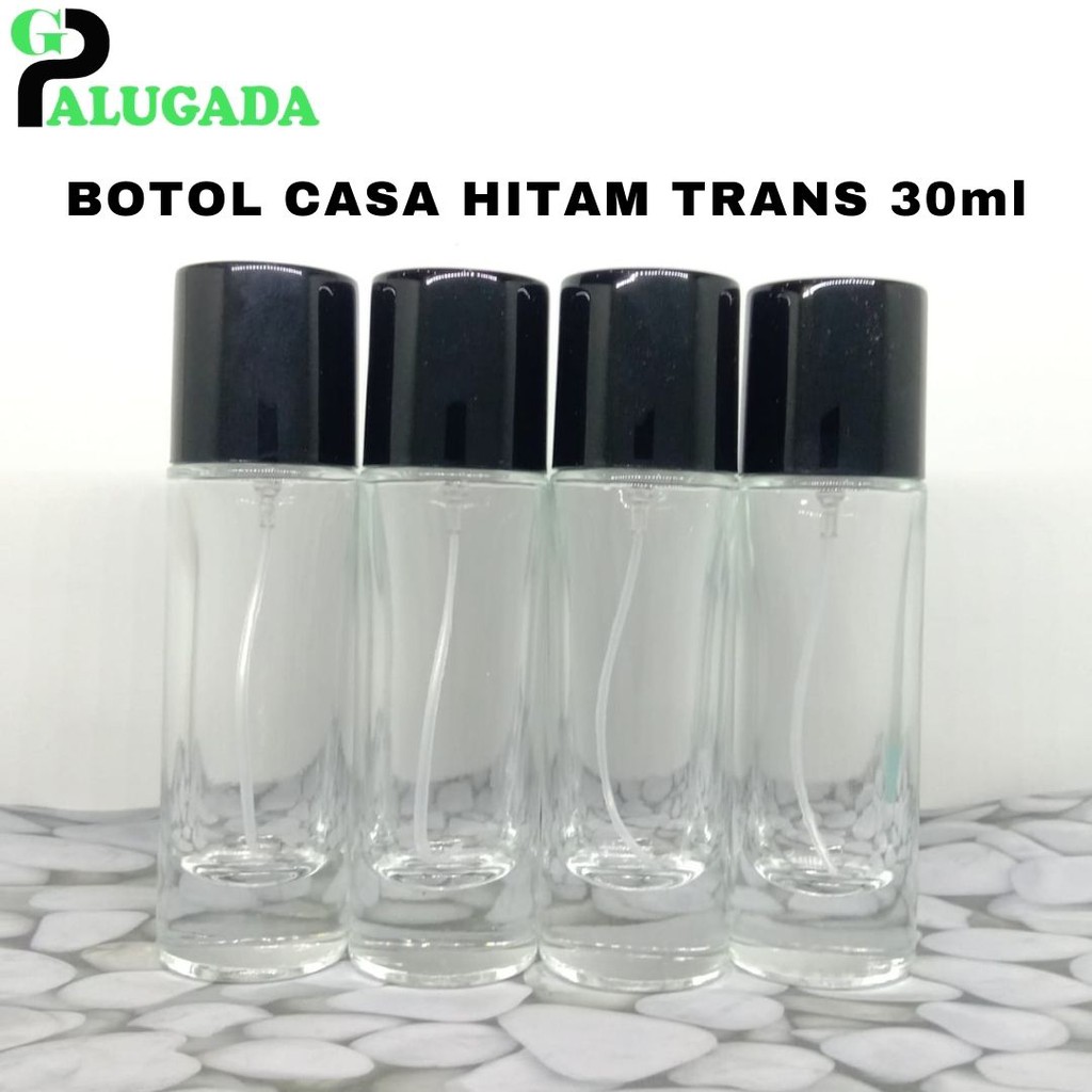 Jual BOTOL PARFUM HITZ / BOTOL CASA HITAM TRANS 30ml - PERLUSIN ...