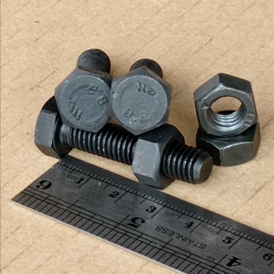 Jual BAUT BAJA HTB 8.8 M8 X 35 / BAUT 13 KUNCI 13 / BAUD FULL DRAT 13 / BAUT BAJA M8 X 35 HITAM ...