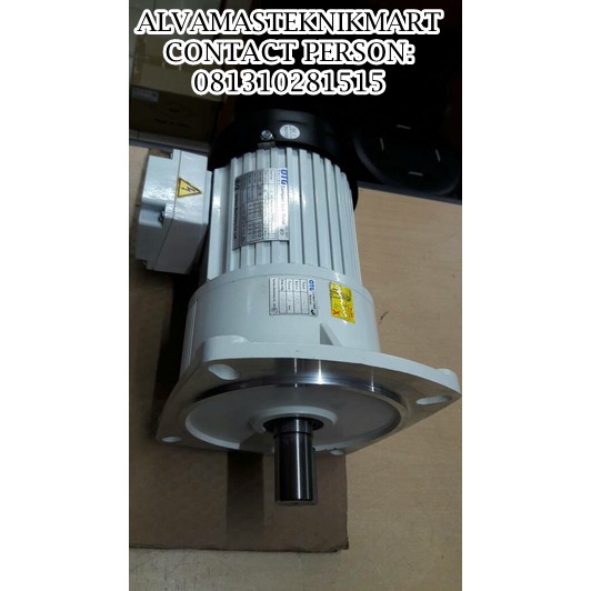 Jual OTG GEAR MOTOR TAIWAN 200 WATT RATIO1:20-40 3PHASE 380V 50HZ ...