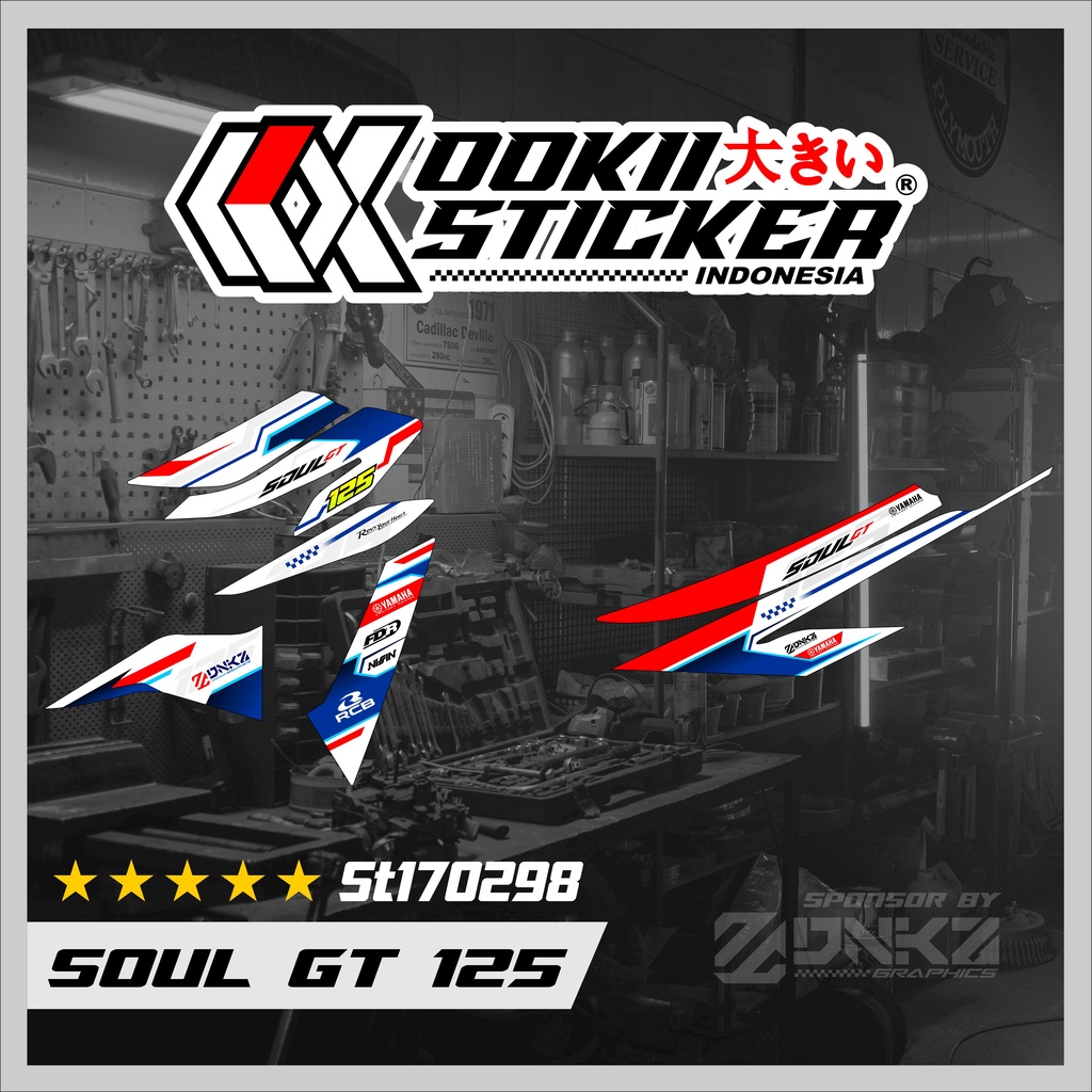Jual Stiker Soul GT 125 Decal Striping Soul GT 125 Premium Racing ...