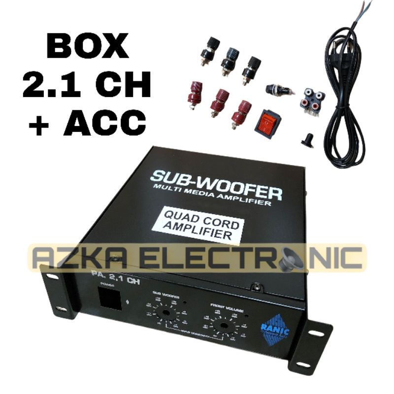 Jual Box Power Amplifier Subwoofer 2.1 Channel Plus Aksesoris | Shopee ...