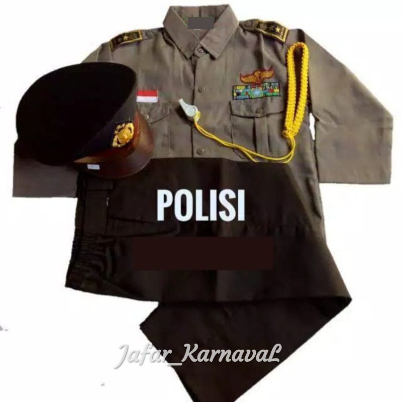 Jual Baju kostum anak profesi polisi paud-TK-SD baju polisi cilik baju ...