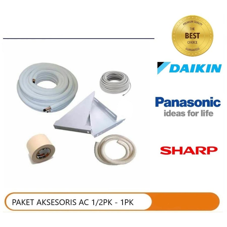 Jual PAKET MATERIAL/AKSESORIS AC 1/2PK - 1PK ORIGINAL | Shopee Indonesia