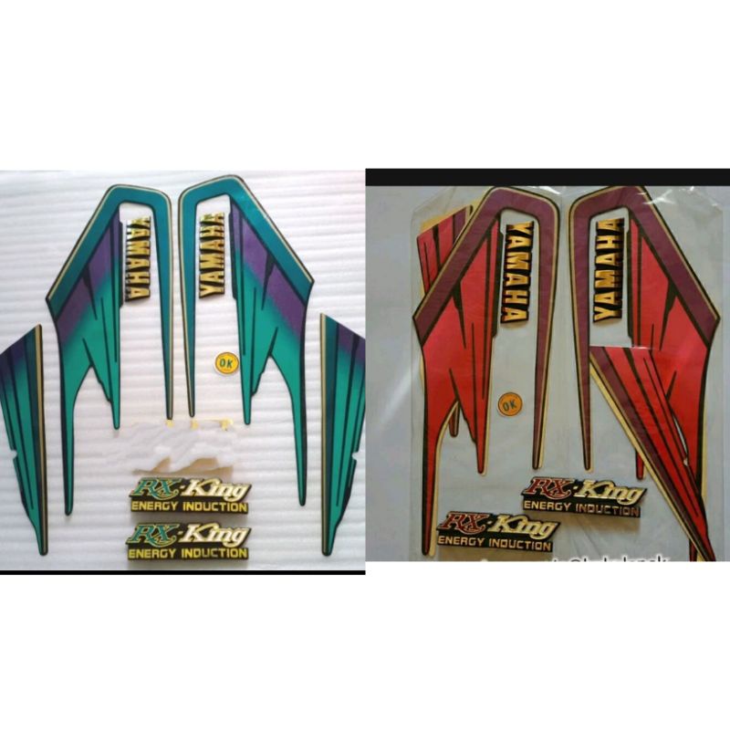 Jual striping lis sticker rx king 95 Warna lengkap Emblem Mirip ...