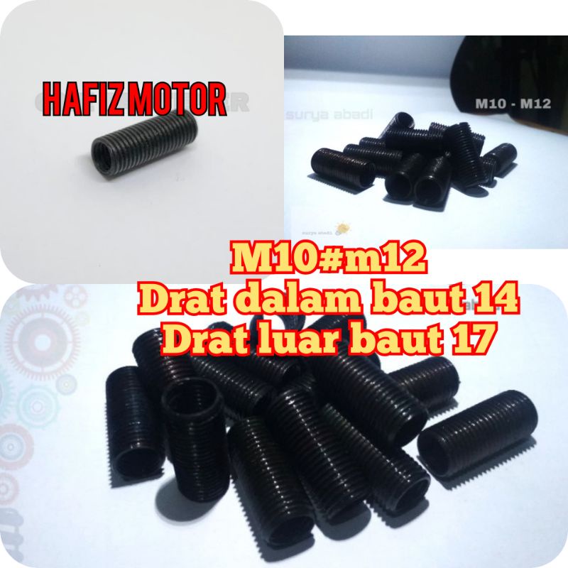 Jual sokdrat baut 14 selk dol m12xm10 perbos baut 14 selk m10 x m12 ...