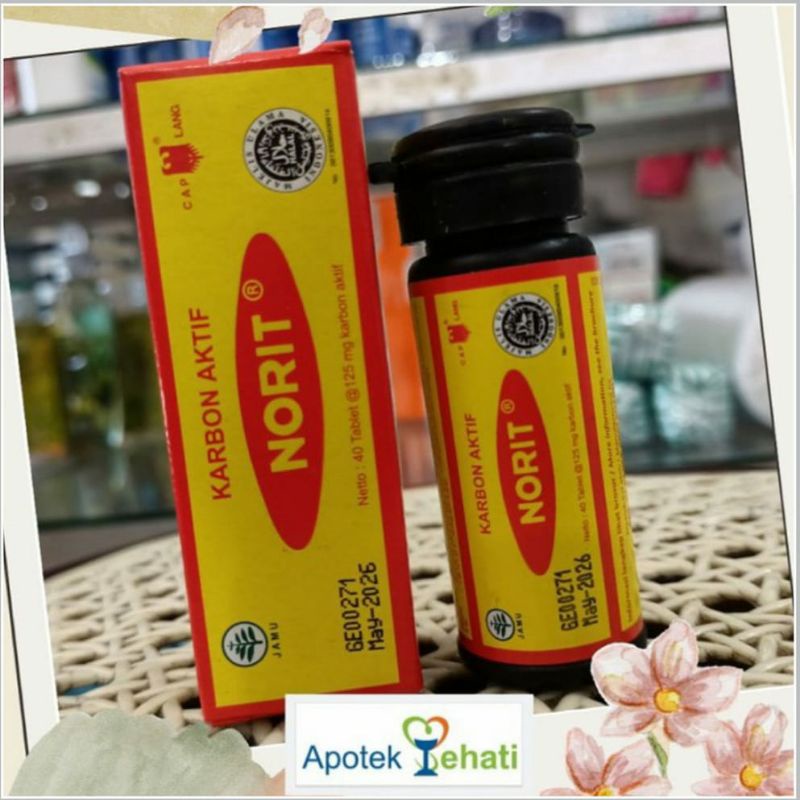 Jual Cap Lang Norit Isi 40 Tablet Karbon Aktif Obat Diare | Shopee ...