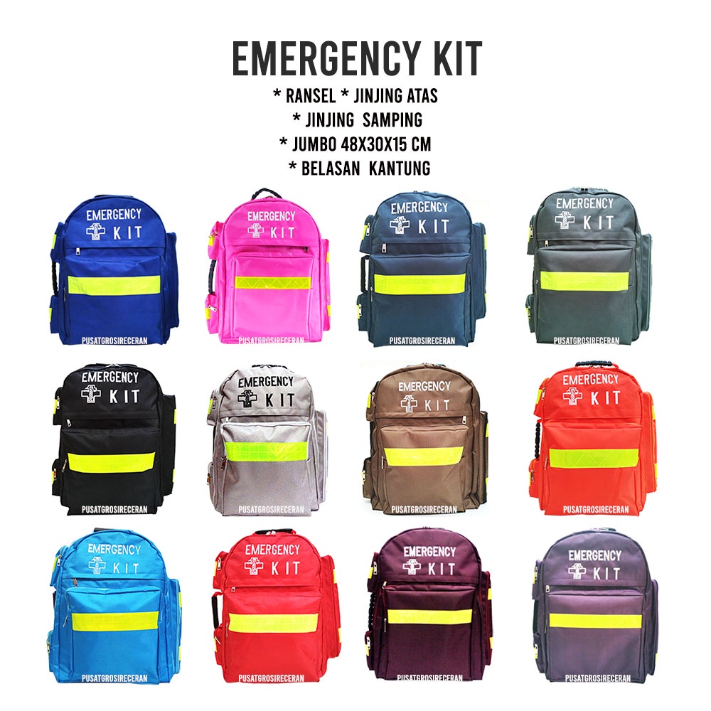 Jual Emergency Kit Tas Perlengkapan Medis First Aid Kit Bag Tas P3K Tas ...