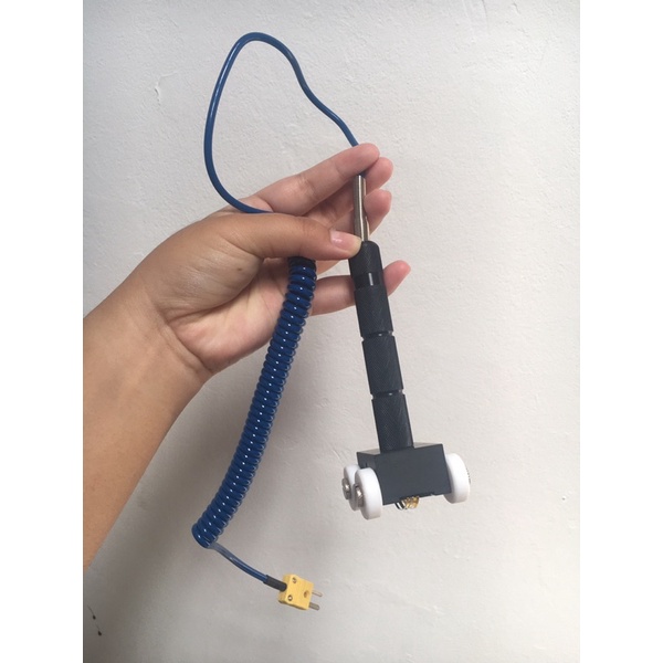 Jual Roller Surface Thermocouple Probe Type K Teflon Wheel PTFE ...