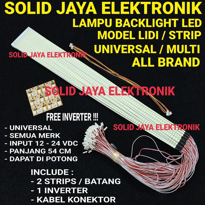 Jual BACKLIGHT LED LIDI STRIP STRIPS UNIVERSAL MULTI PLUS INVERTER ...