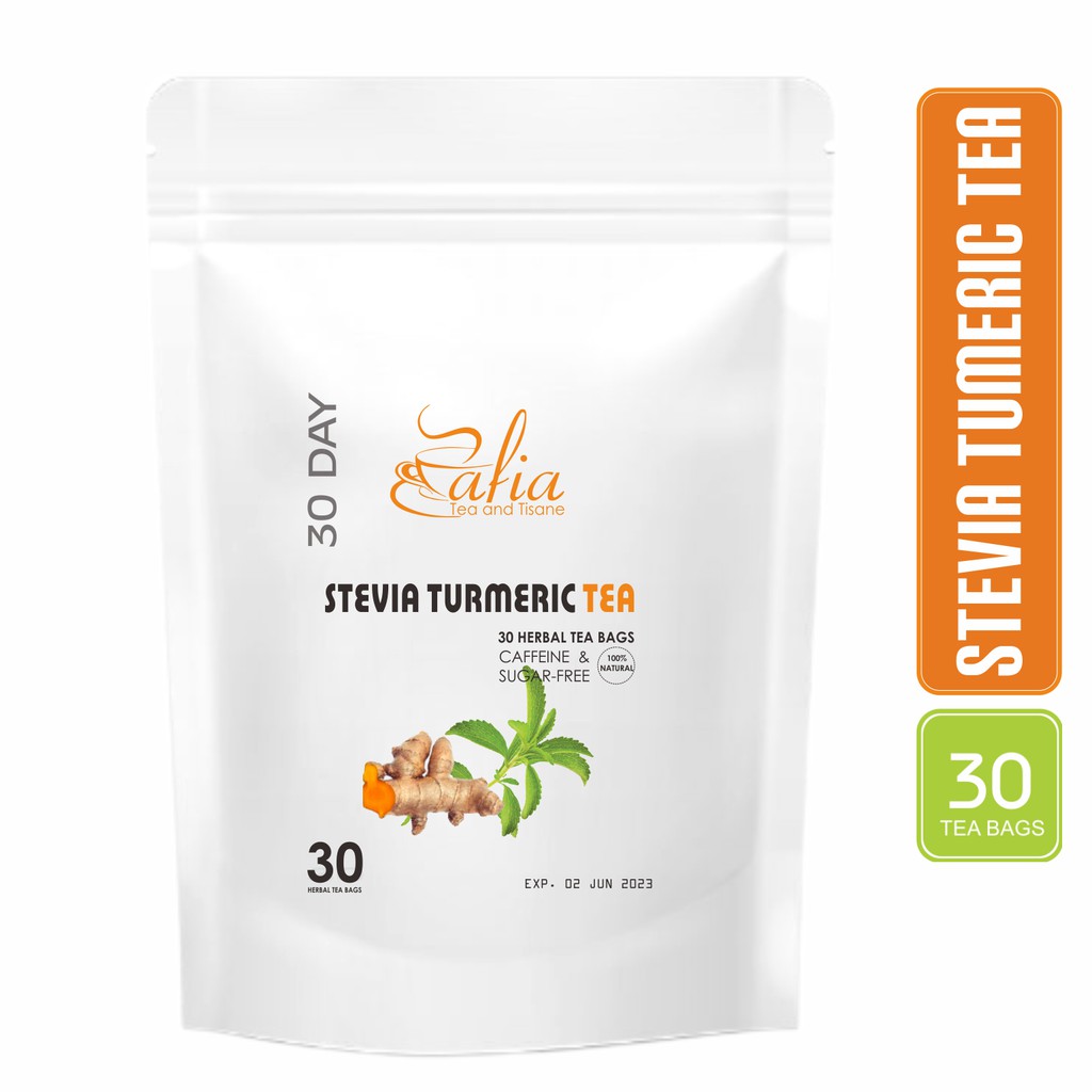 Jual Stevia Turmeric Tea : Stevia Leaf Plus Tumeric root ( 30 Tea Bag ...