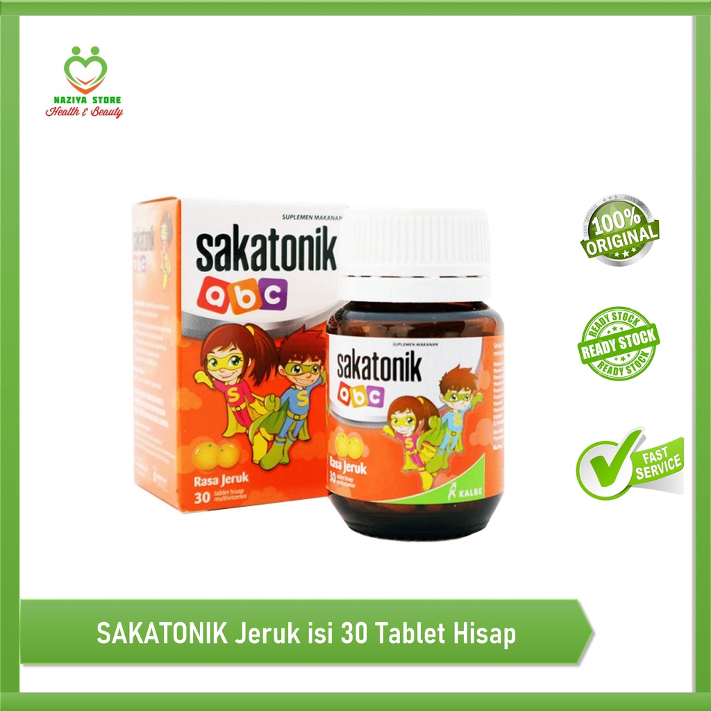 Jual SAKATONIK ABC TABLET HISAP RASA JERUK Vitamin Anak/Vitamin Daya ...