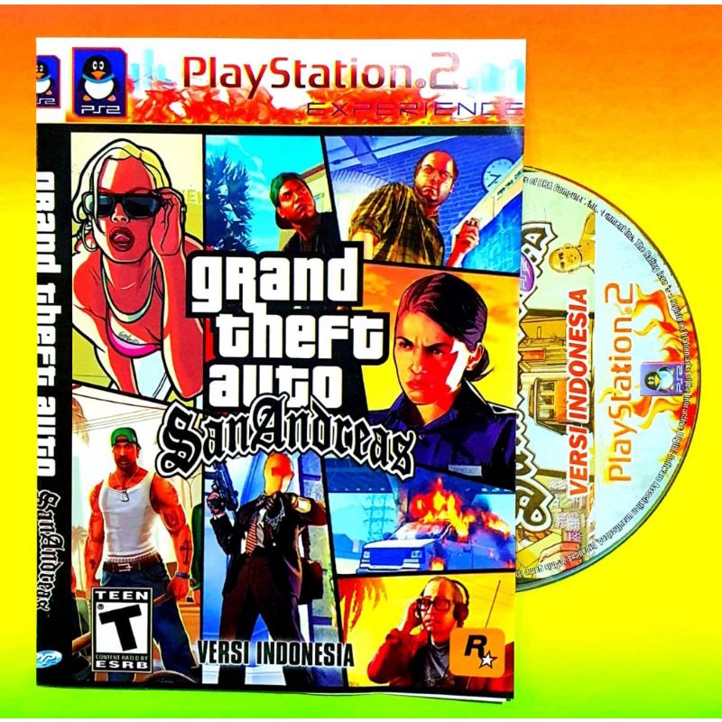 Jual Kaset CD Game PlayStation 2 - Game PS 2 Grand Theft Auto GTA Sa ...