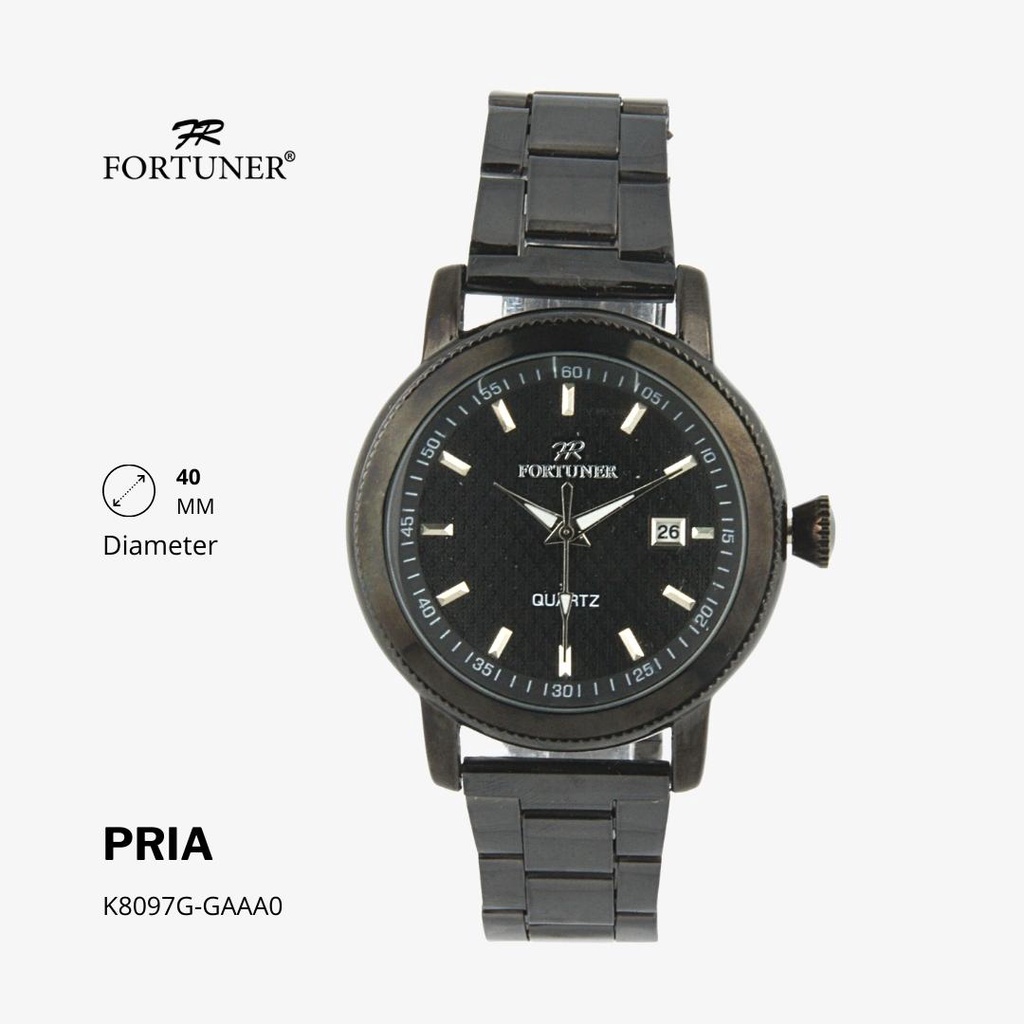 Jual Fortuner Jam Tangan Analog Pria Water Resistant Rantai Hadriel ...